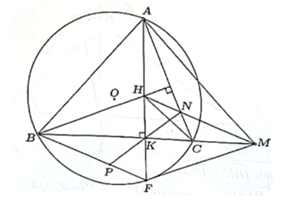 Cho tam giác [ABC ; left( {AB > BC > AC} right) ] có ba góc nhọn nội ...