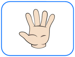 Look, read and circle. There is one example. Raise your hand. Touch ...